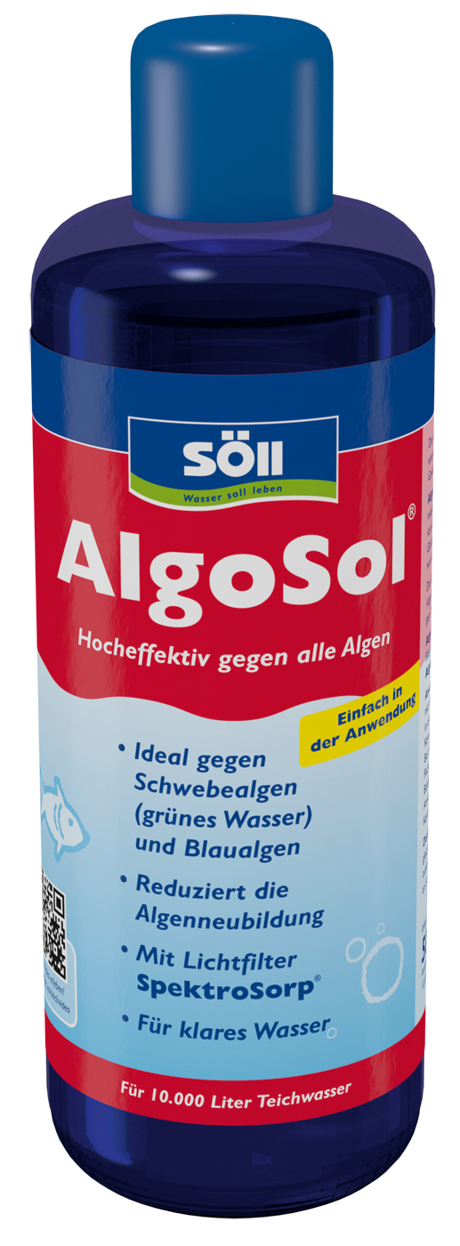 SöLL Algo Sol 500ml | Algen bekämpfen | Pflege | Gartenteich ...